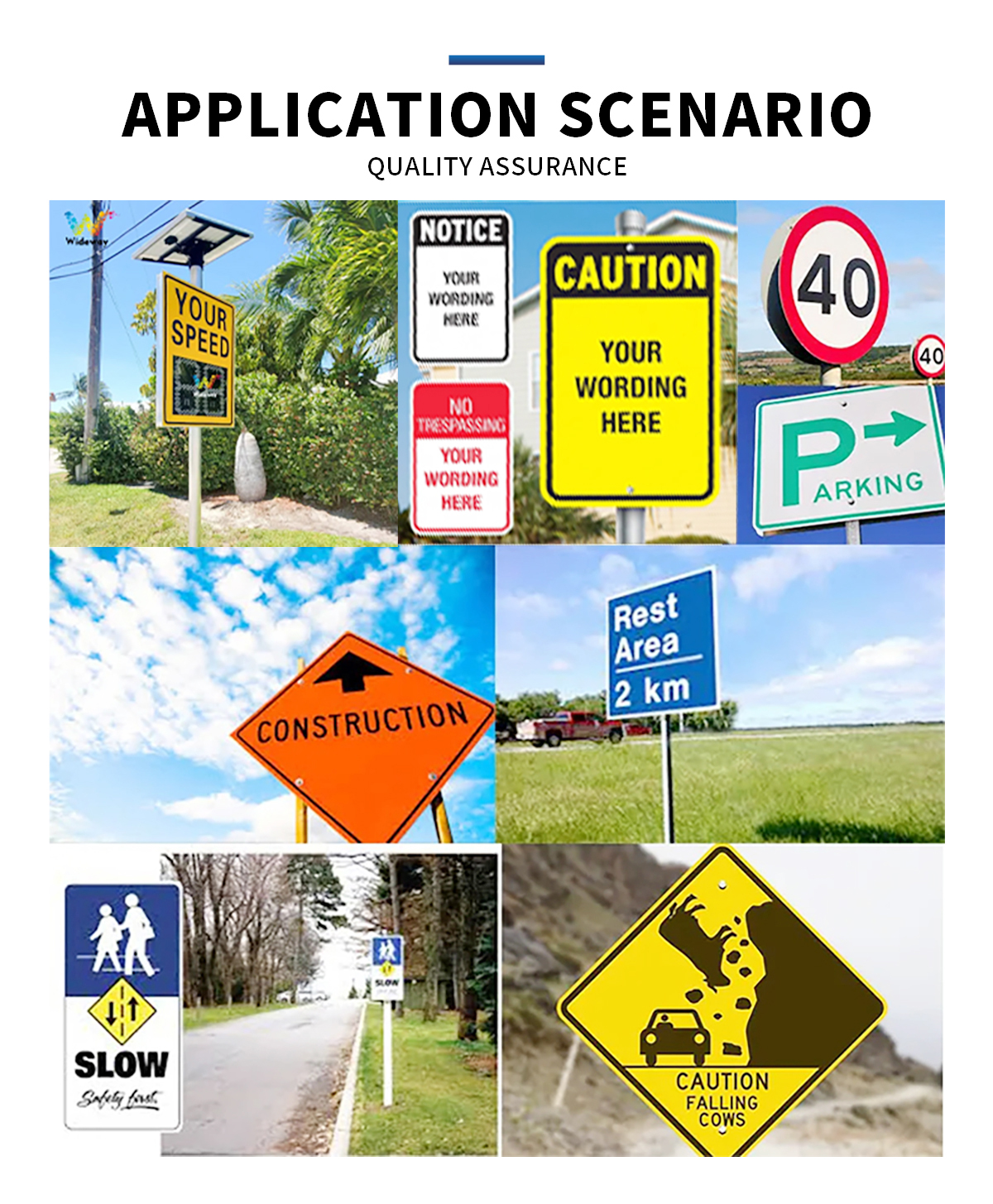 Aluminum Reflective Road Safety Signage Traffic Road Signs from China ...